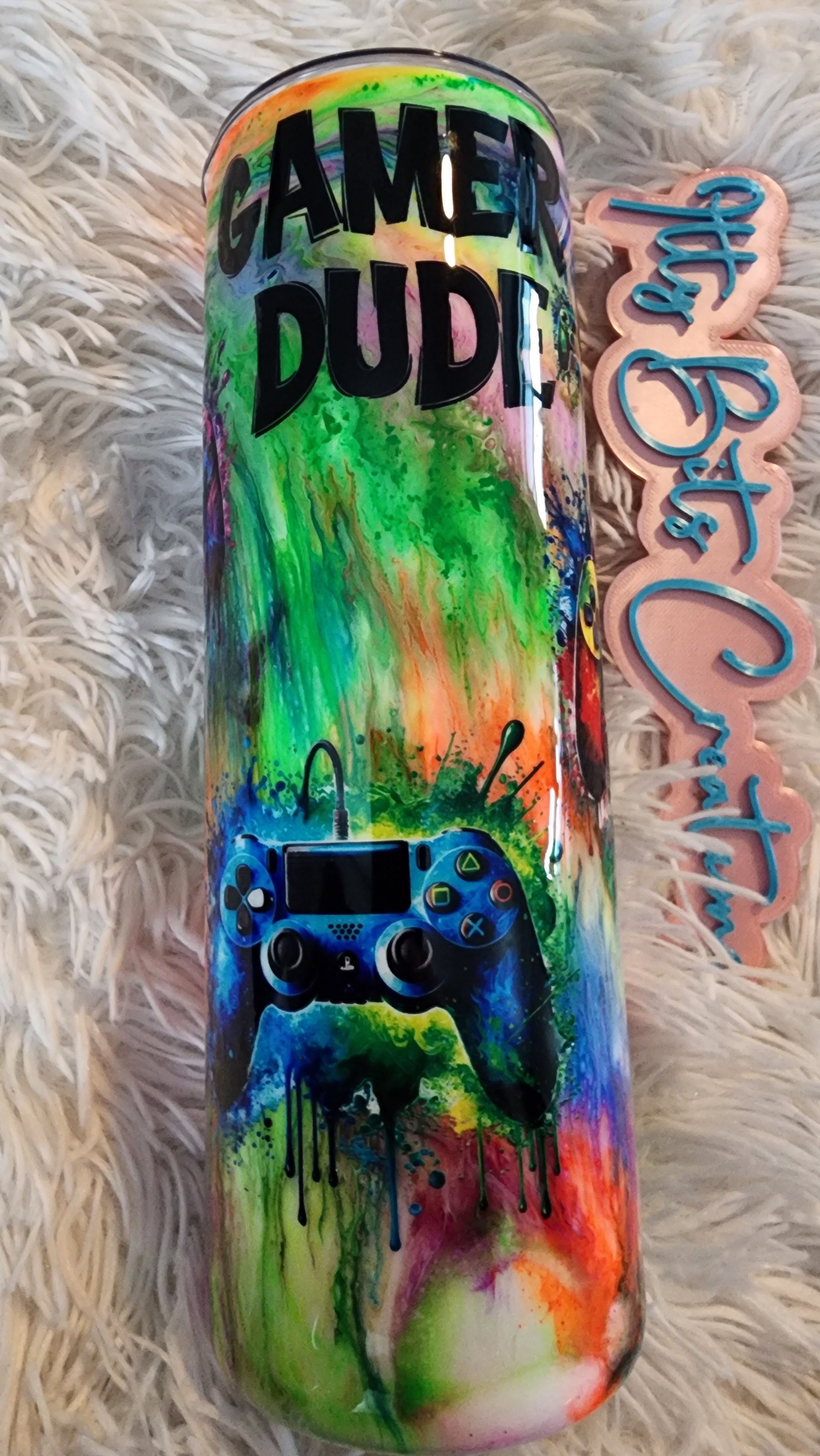 30 oz Gamer Dude – Itty Bits Creations